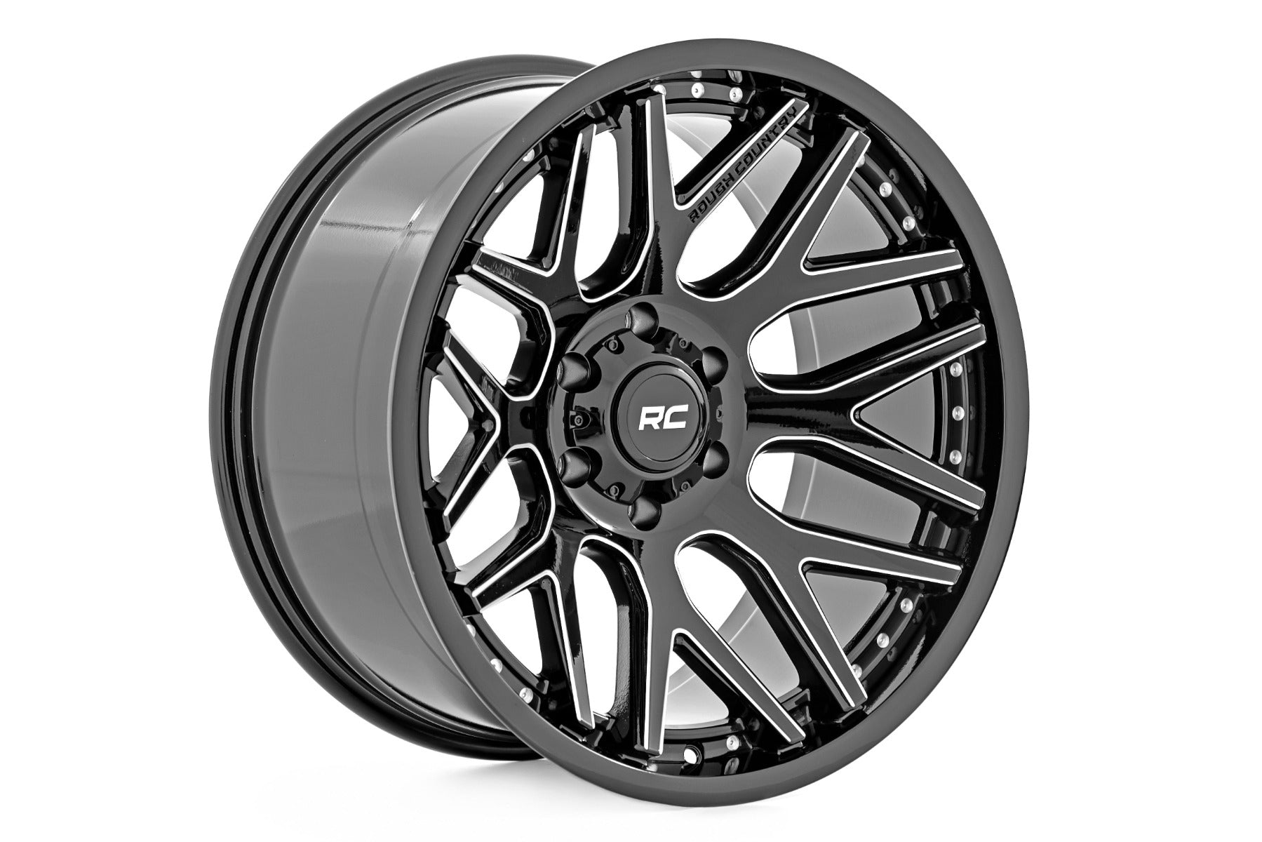 95 Series Wheel Machined One-Piece Gloss Black 20x10 6x135 -19mm Rough ...