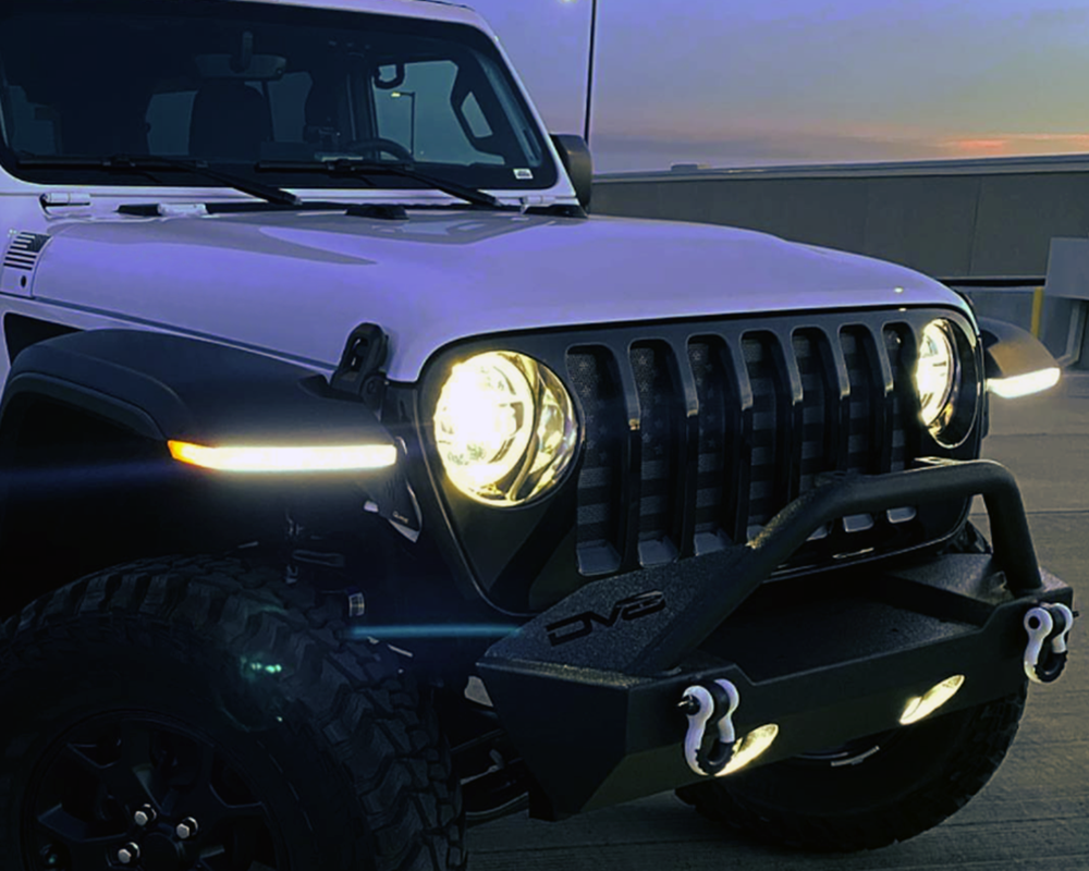 Jeep Wrangler JL/Gladiator JT Slim DRL Rubicon Fender Chop Kit with RG ...