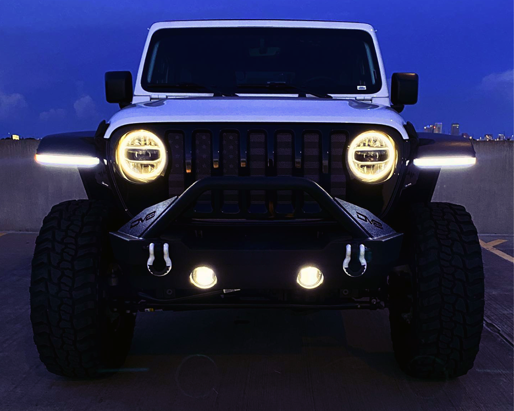 Jeep Wrangler JL/Gladiator JT Slim DRL Rubicon Fender Chop Kit with RG ...