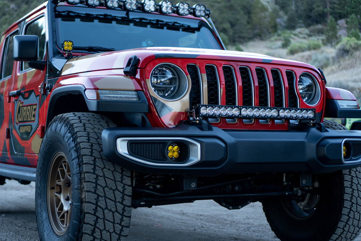 Jeep JL/JT 30 Inch OnX6+ Light Bar Kit w/Upfitter Baja Designs - 44765 ...